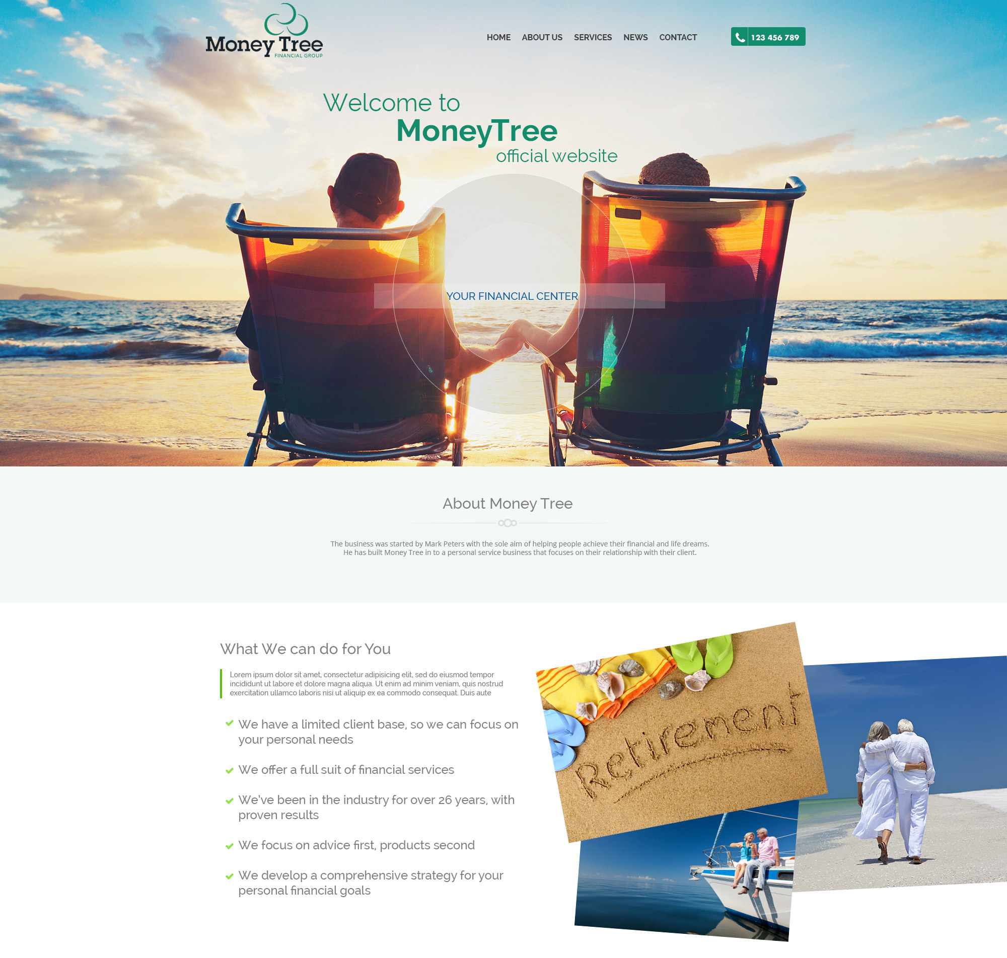 Retirement Company - Web Design